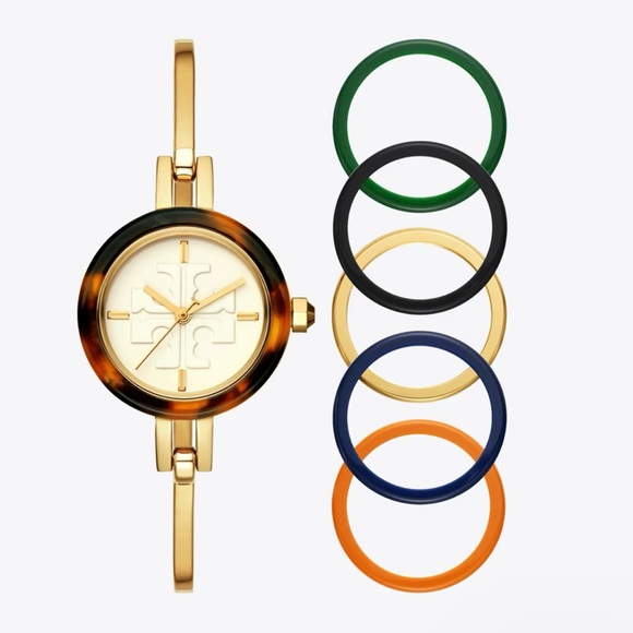 Tory Burch | Accessories | New Tory Burch Gigi Small Gold Bangle Watch ...